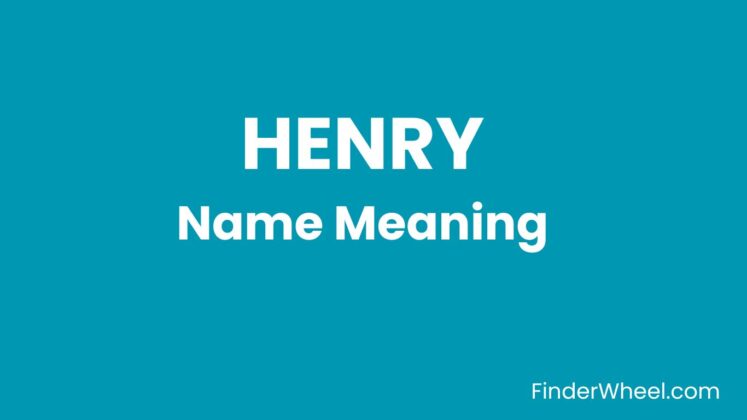 Henry Name Meaning - Origin, Popularity and Nicknames
